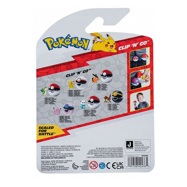 Veselý drak | Pokémon hračka Clip and Go PokéBall + Pikachu